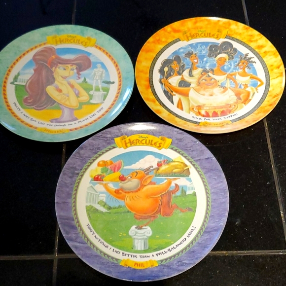 Disney | Other | Disney Hercules Plates | Poshmark